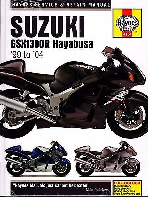 1999-2004 HAYNES SUZUKI GSX1300R HAYABUSA MOTORCYCLE SERVICE MANUAL NEW ...