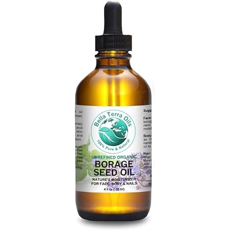 Amazon.com : US Organic Borage seed Oil (18% GLA), USDA Certified ...