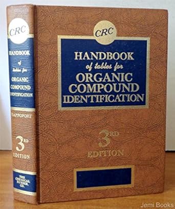 CRC Handbook of Tables for Organic Compound Identification: Zvi Rappoport: 9780878193035: Amazon ...