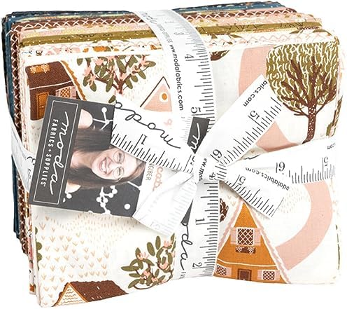 Amazon.com: Gingiber Quaint Cottage 29 Fat Quarters Moda Fabrics ...
