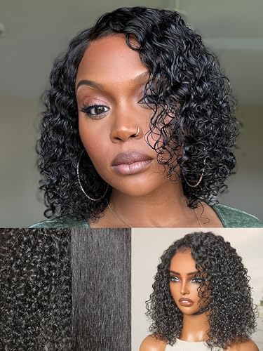 Amazon.com : LUVME HAIR Wet and Wavy One Wig Two Style 5x5 Closure ...