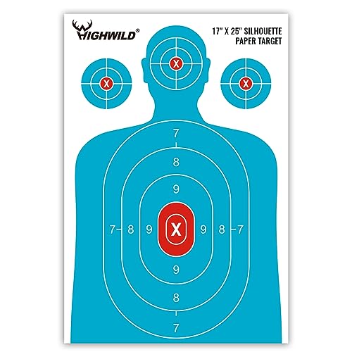 Snapklik.com : Highwild Shooting Range Silhouette Paper Target - 17X25 ...