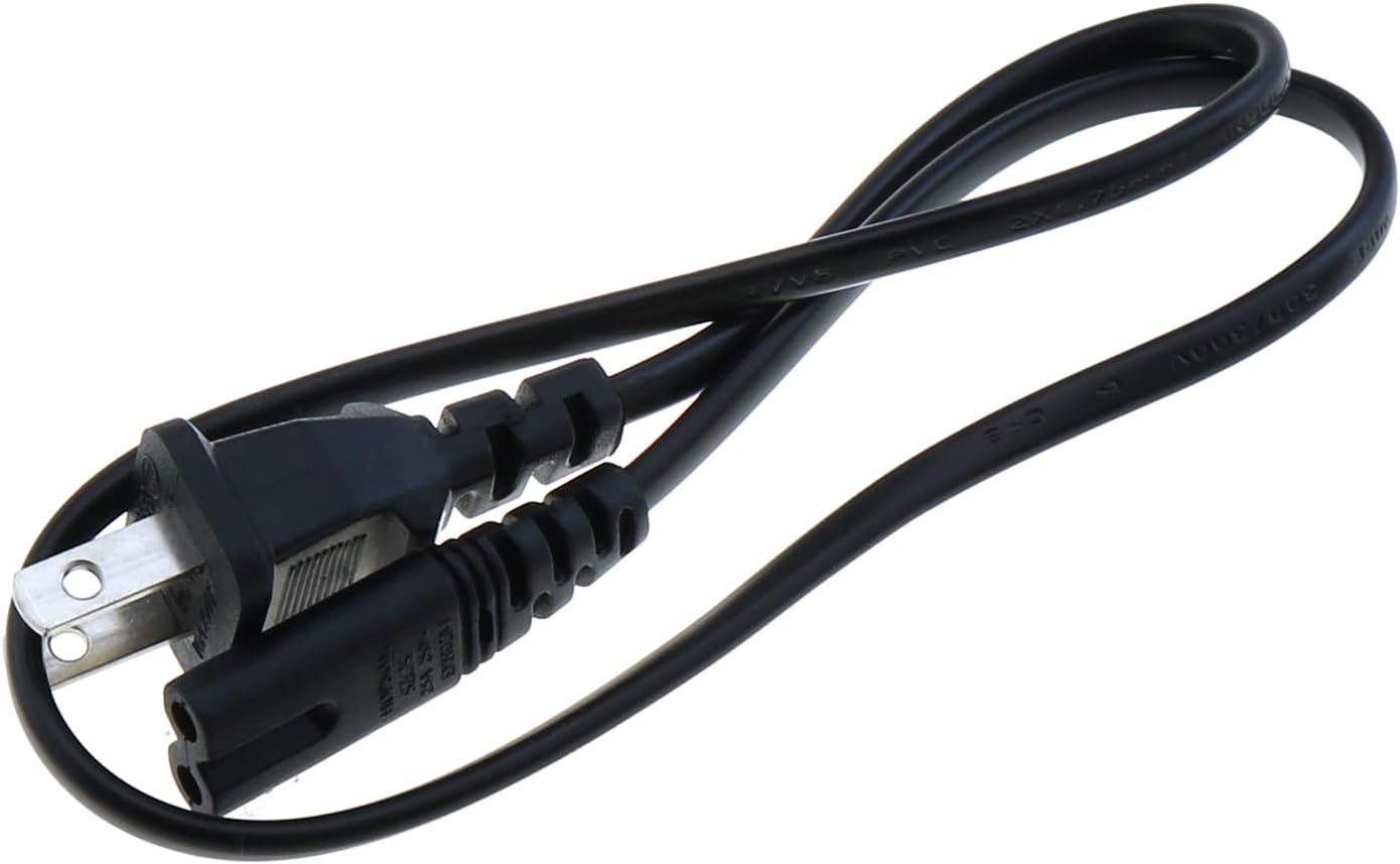 Amazon.com: MEETOOT Short AC Power Cord, 2ft (0.6m) 18AWG Figure 8 ...