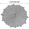 Amazon.com: 50in Round Gothic Scary Spiders Lace Tablecloth, Spooky ...