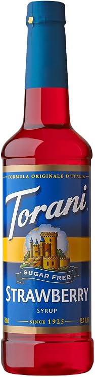 Torani Sugar Free Strawberry Flavor Syrup - Versatile Sweetener