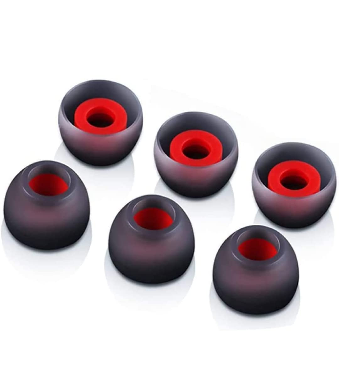 ZOXOWA SLC-01 Silicon Durable Black & Red Universal Ear Buds Pads Tips ...