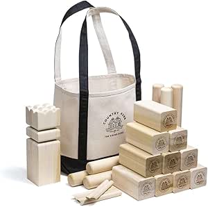 Amazon.com : Country Kubb Tournament Regulation Family Game Set | USA Made | Amish Made ...
