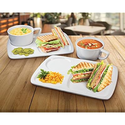 Amazon.com: soup and sandwich plate