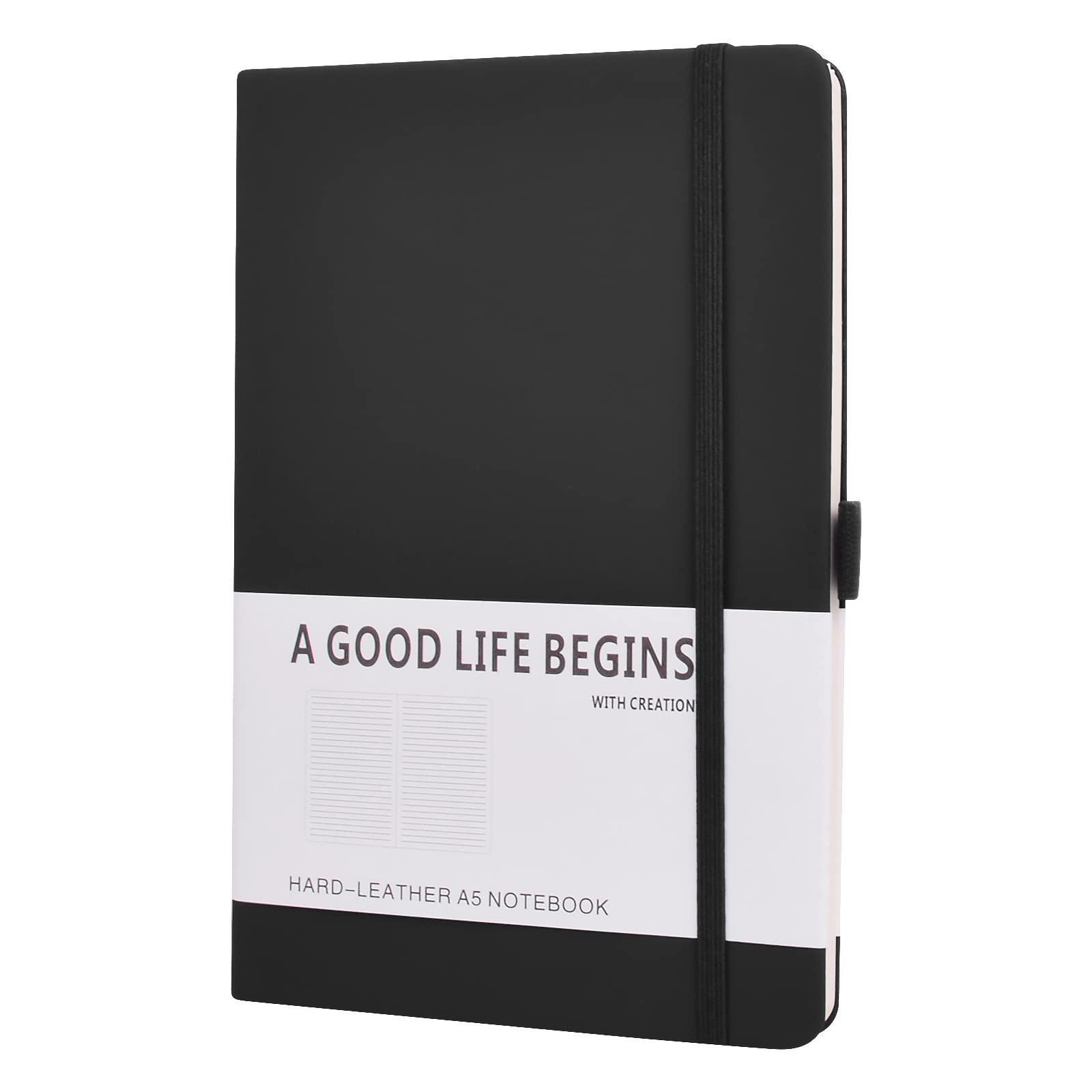 SAYEEC Lined Journal Notebook 1 Pack, A5 Hardcover Notebook for Work ...