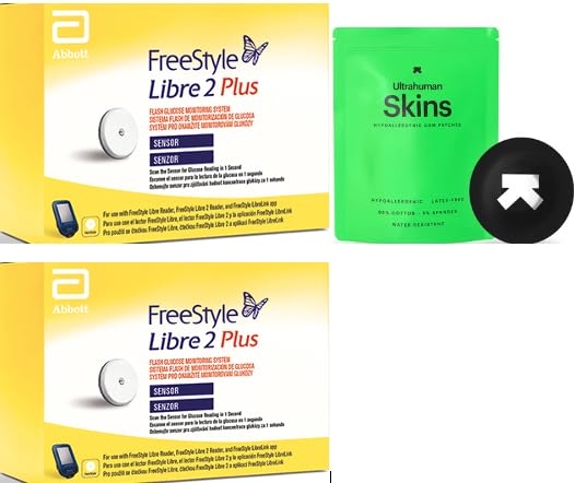 Abbott Freestyle Libre 2 Plus Sensor Pack of 2 for diabetes monitoring ...