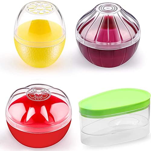 Amazon.com: halteoly 4PC Silicone Fruit and Vegetable Storage ...