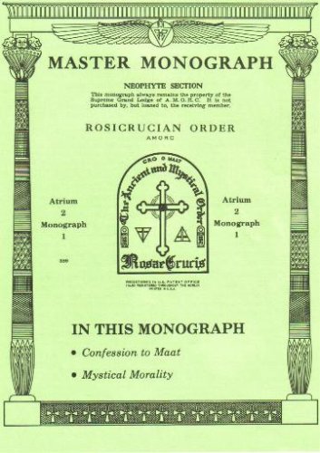 11 (Eleven) Master Monographs of Rosicrucian Order AMORC, Neophyte ...