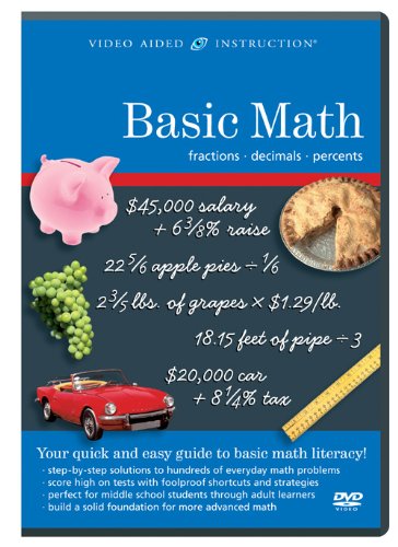 Amazon.com: Basic Math: Fractions, Decimals, Percents : Video Aided ...