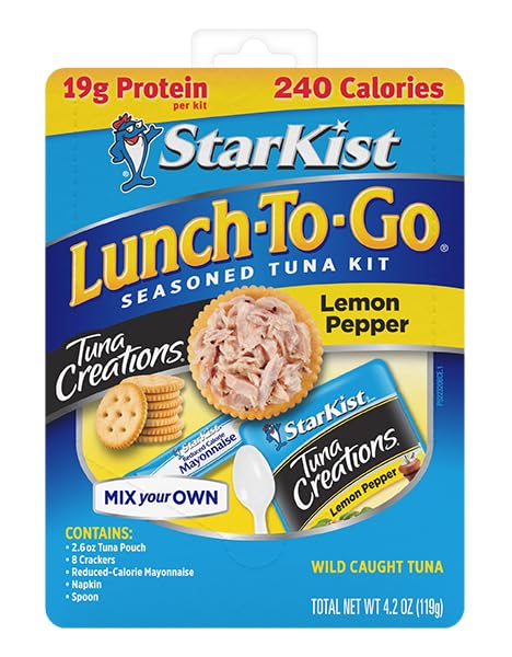 Amazon.com: StarKist Lunch to-Go Tuna Creations Lemon Pepper Kit, 4.2 ...