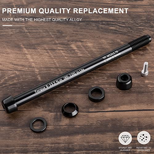 Snapklik.com : 12mm Thru Axles For Bike Trainers - M12 X 1.5/1.75 Thru ...