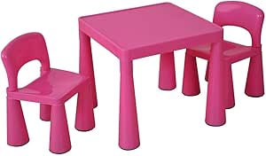 Amazon.com: Liberty House Toys Plastic Children's Table with 2 Chairs ...