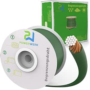 PowerWERK® 50 m Boundary Cable + 150 Ground Spikes for Robotic ...