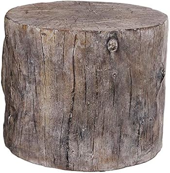 Amazon.com : A&B Home Group Round Tree Stump Cement Pedestal/Plant ...