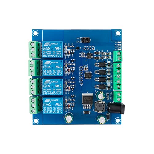 Snapklik.com : Modbus-Rtu 7-24V 4 Channel Relay Module Switch Modbus RTU Switch Input Output 5V ...