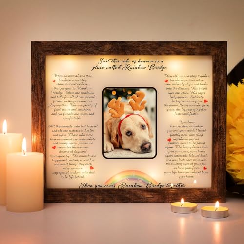 Snapklik.com : Pet Memorial Frames For Dogs And Cats - Rainbow Bridge ...