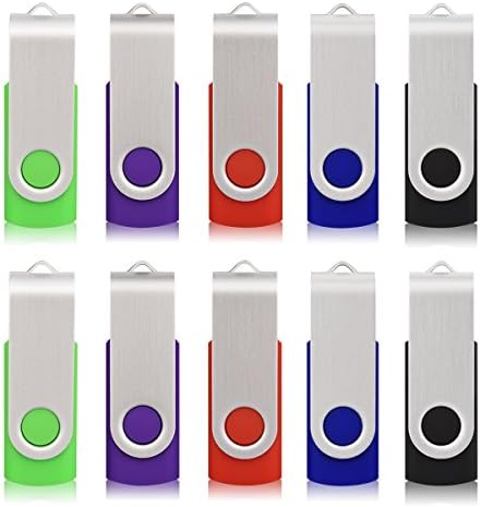 Flash Drive 64GB Pack of 10 Thumb Drives Bulk Kepmem 64 Giga USB Drives ...