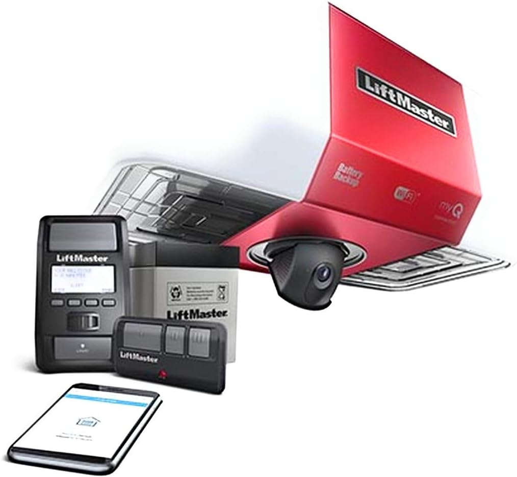 LiftMaster 85503 267 DC Battery Backup Belt Drive Wi-Fi Garage Door ...