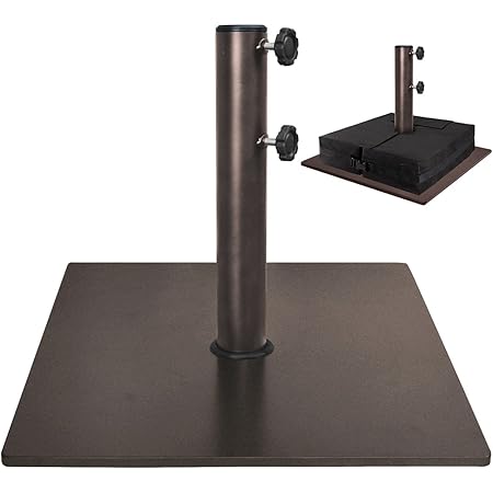 Amazon.com : Tropishade Steel Plate Umbrella Base, 36 lbs, Black ...