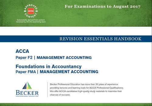 ACCA Approved - F2 Management Accounting (FIA: FMA): Revision ...