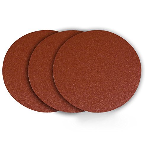 POWERTEC 110383 12-Inch PSA 60 Grit Aluminum Oxide Sanding Disc, Self ...