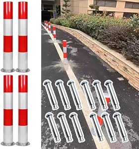 Parking Guardrails,Security Pole,Safety Bollards Post with Anchor Bolts ...