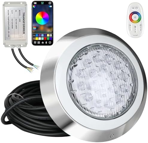 Amazon.com: LED Pool Lights for 10" Inground Pools - 120V 18W ...