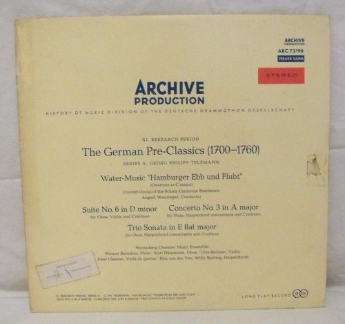 Georg Philipp Telemann, Josef Ulsamer (Viola da gamba), Otto Buchner ...