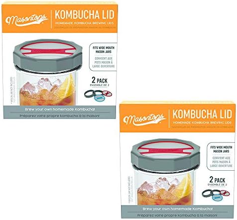 Masontops Complete Mason Jar Fermentation Kit - Easy Wide Mouth Jars ...