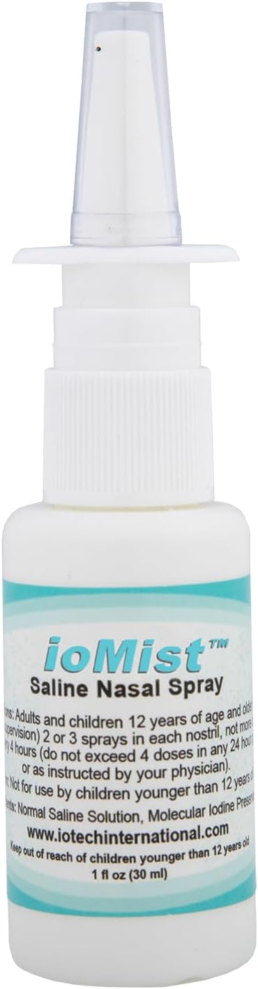 Amazon.com: ioMist Saline Nasal Spray with Molecular Iodine ...