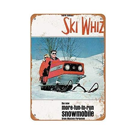 Amazon.com : Nanlili PoroX Snowmobile Metal Home Decor, Personalized ...