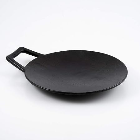 Buy Hawkins Futura 24 cm Cast Iron Tava, Cast Iron Tawa for Roti, Cast ...