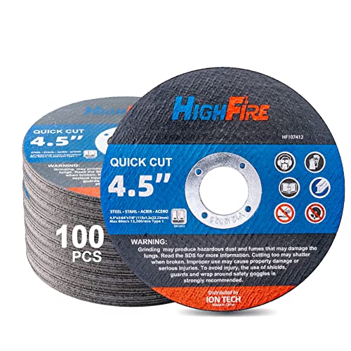 Snapklik.com : HIGHFIRE 100 Pcs Cut Off Wheels, 4-1/20.0457/8 Quality ...