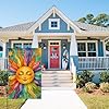 Amazon.com : BLKWHT Summer Sunshine Garden Flag 12x18 Vertical Double ...