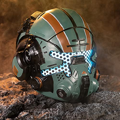 Xcostume Jack Cooper Helmet Deluxe Green Resin LED Mask for Men ...