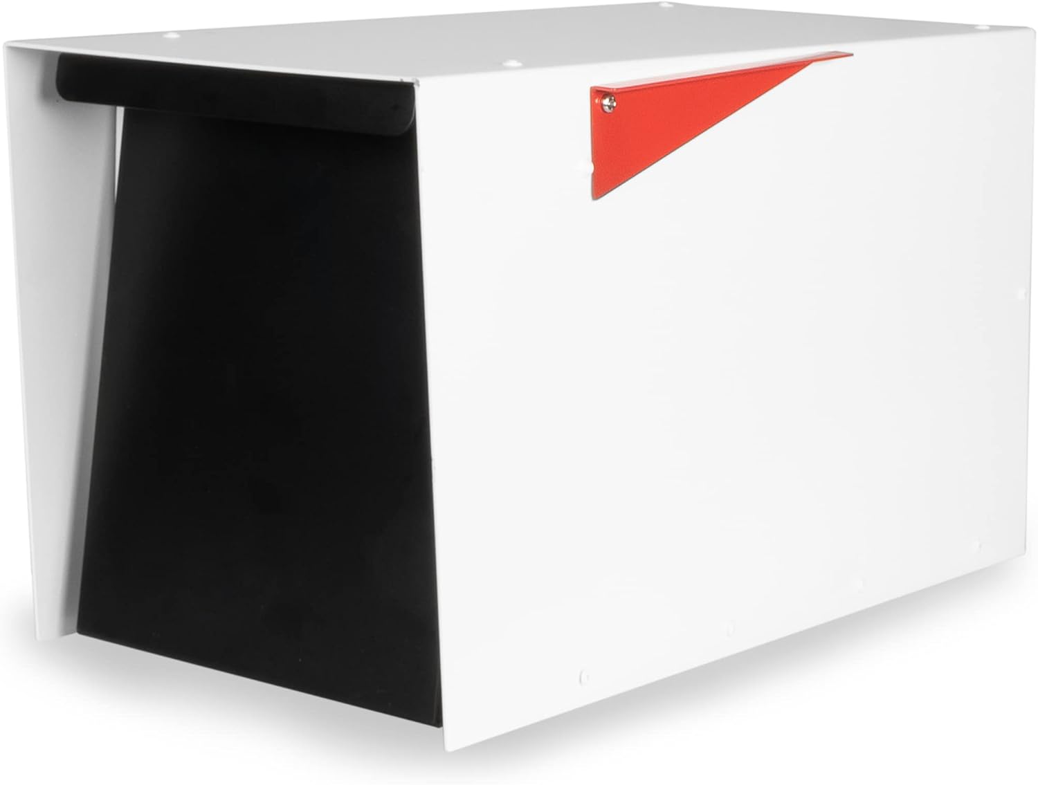 Ilyapa Modern Design Mailbox, Ready to Post Mount - White Powder Coated ...