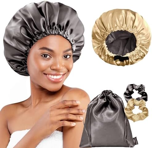 Amazon.com : BONNET QUEEN Silk Bonnet for Sleeping Women Hair Bonnet ...