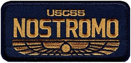 Amazon.com: Dark Navy Nostromo U.S.C.S.S. Crew Alien Movie Iron on 4 ...