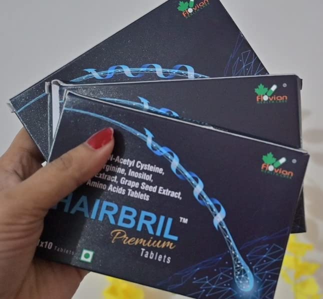 HAIRBRIL Healthy Hair Supplement 30 Tablets (Pack Of 3), 0.07 Kilograms ...