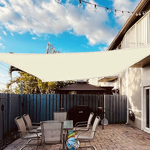 Dripex Sun Shade Sail Waterproof Rectangle Canopy, 3x3m PES Polyester ...