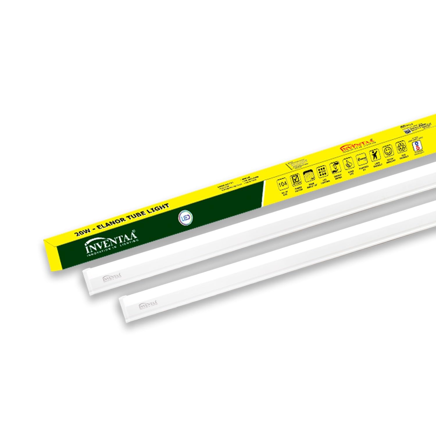INVENTAA 20 Watts LED Tube Lights (6500K) Energy-efficient LEDs with ...