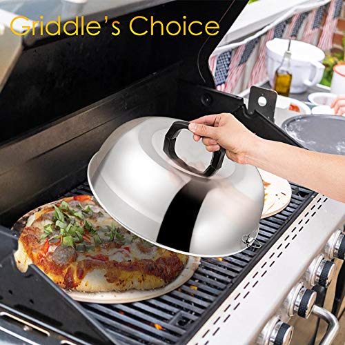 Snapklik.com : 12 Inch Cheese Melting Dome, HaSteeL Heavy Duty Round ...