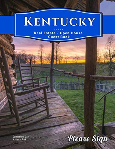 Kentucky Real Estate Open House Guest Book: Spaces for guests’ names ...
