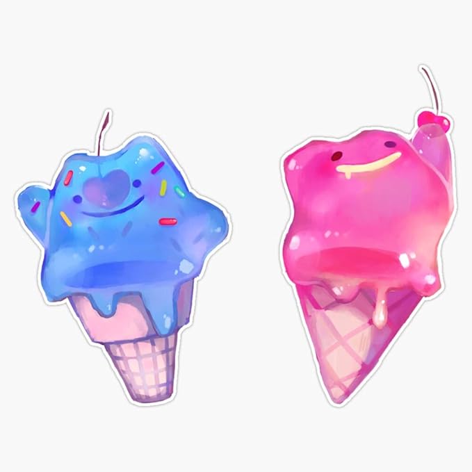 Amazon.com - Ditto Ice Cream Sticker Vinyl Bumper Sticker Decal ...