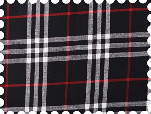 Buy Unisex 100% Cotton Unstitched Check Shirt Fabric In Twill Weaving ...