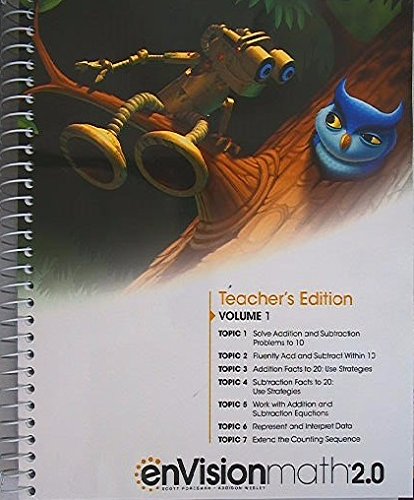 enVision Math 2.0: Grade 1, Teacher's Edition, Volume 1: Topics 1-7 ...